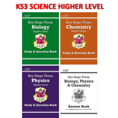 KS3 Years 7-9 Biology Physics Chemistry Study and Question Books Cgp ...