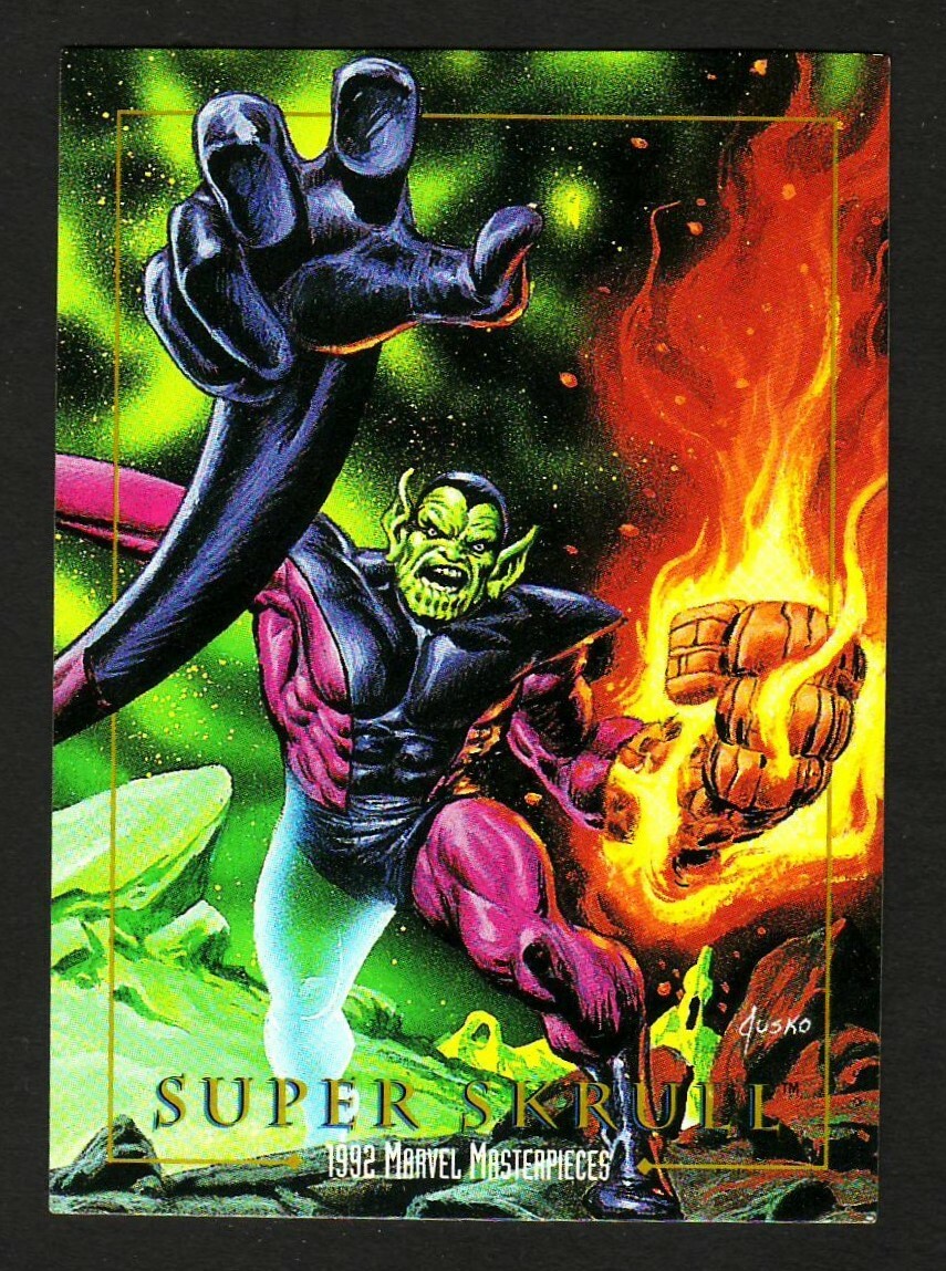 MARVEL MASTERPIECES 1992 ART BY JOE JUSKO BASE CARD 84 SUPER SKRULL | eBay