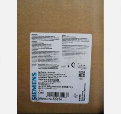 1PCS Brand New Siemens 3RW4074-6BB34 soft starter Free Shipping | eBay