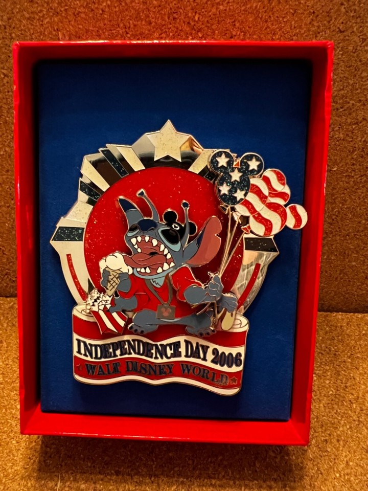Disney 2006 Independence Day Stitch Jumbo LE 1000 Box pin | eBay