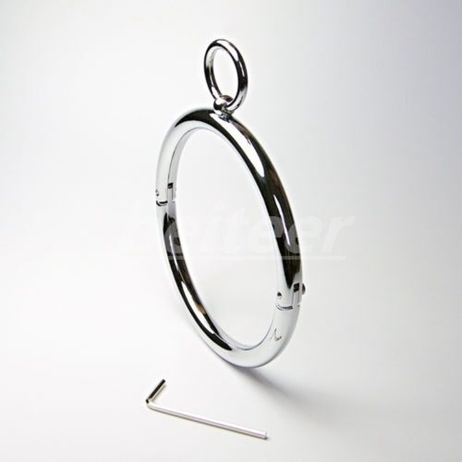 Women Metal Steel Neck Collar with O Ring Bondage Choker Restraint ...