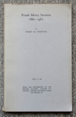 Frank Merry Stenton 1880-1967, Paperback Book | eBay UK