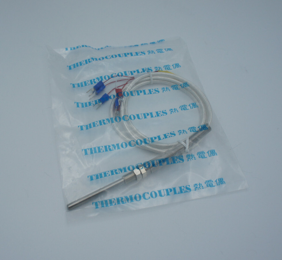 RTD PT100 Temperature Sensor DUPLEX Three-Wire Stainless Steel Probe ...