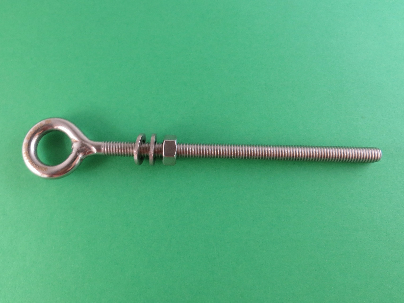 Stainless Steel 316 M6 Eye Bolt Welded 6mm x 100mm (1/4" x 4") Marine ...