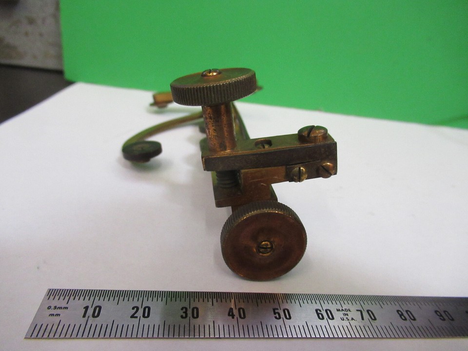 ANTIQUE J. SWIFT LONDON BRASS STAGE CLIPS XY MICROSCOPE PART AS PICTURED R2-B-18 | eBay