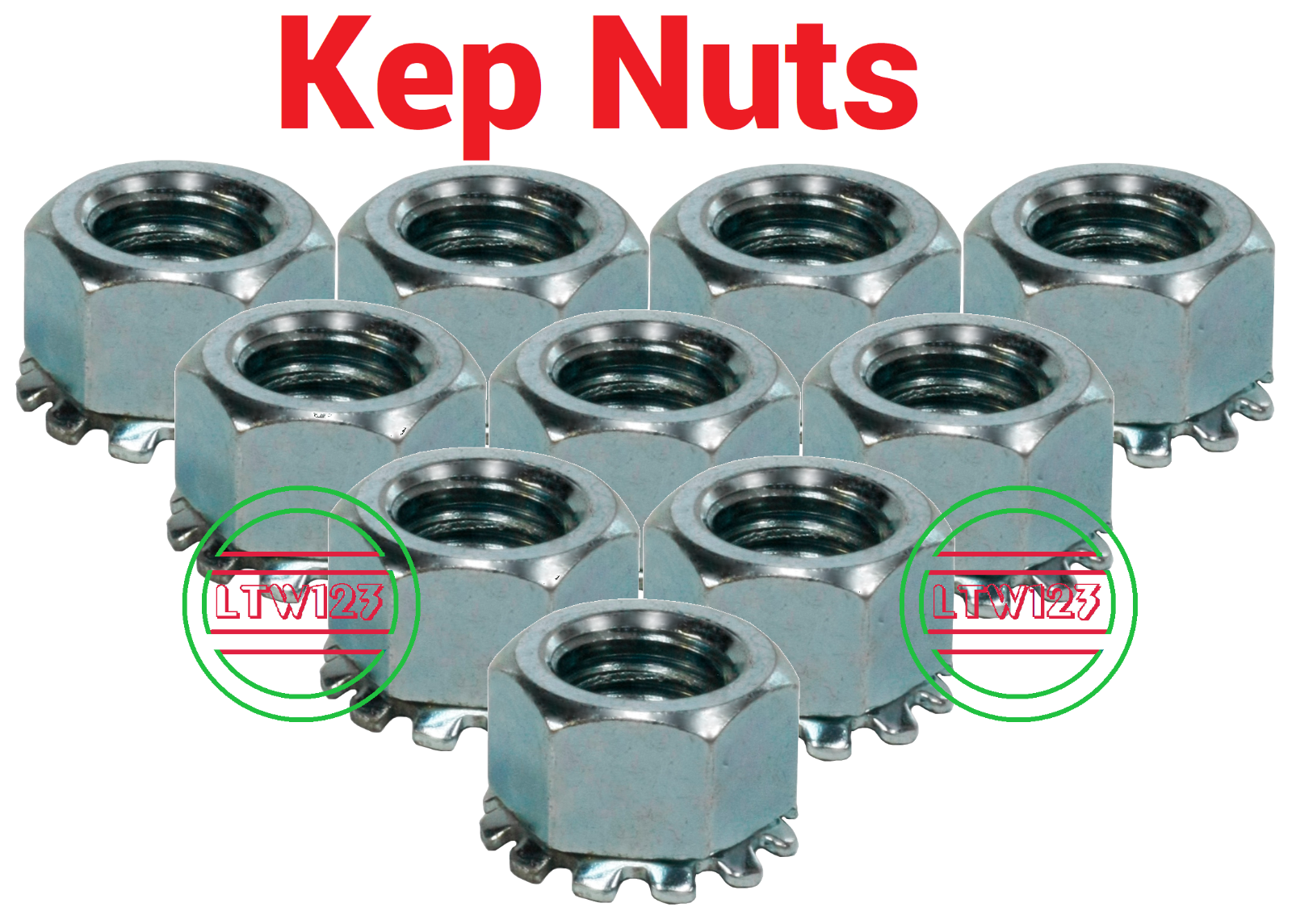 (Qty 25) #6-32 Kep Nuts/ External Tooth Star Lock Nuts Zinc | eBay