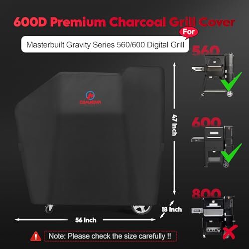Comnova Grill Cover for Masterbuilt Gravity Series Masterbuilt 560 ...