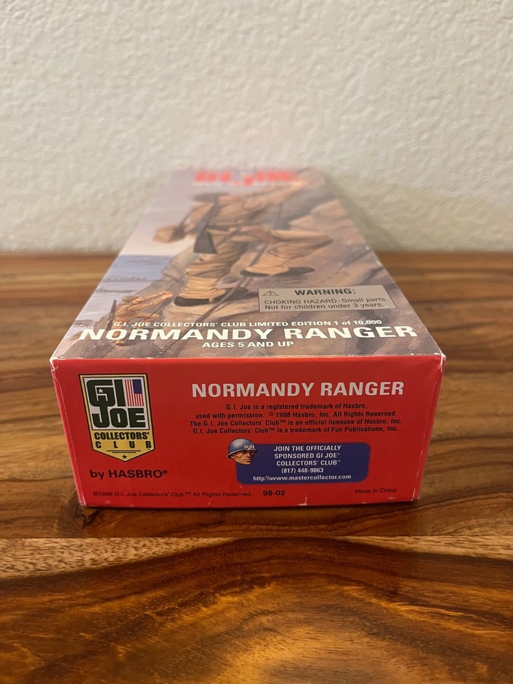 1998 GI Joe Normandy Ranger Collectors’ Club Limited Edition 1 of ...