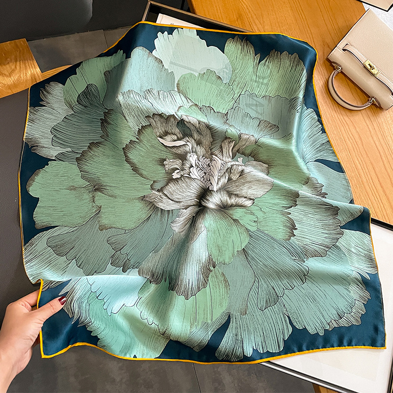 ER EVORANTH 1989 100% Silk Scarf Women Vintage Kerchief Square Bandana ...