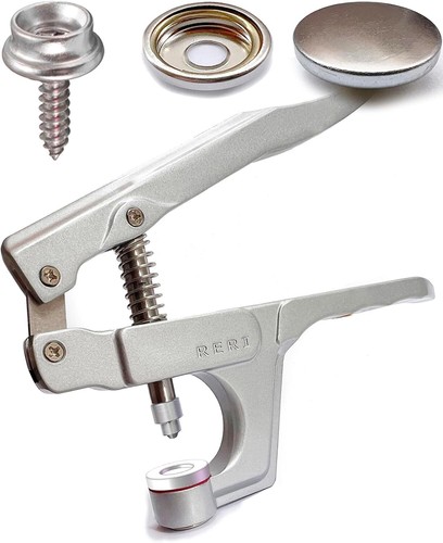 Heavy Duty Snaps with Fastener Pliers 15mm Metal Screws Snaps Marine ...