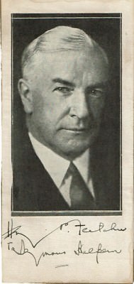 American Diplomat HENRY P. FLETCHER 1930s SIGNED PORTRAIT - served ...