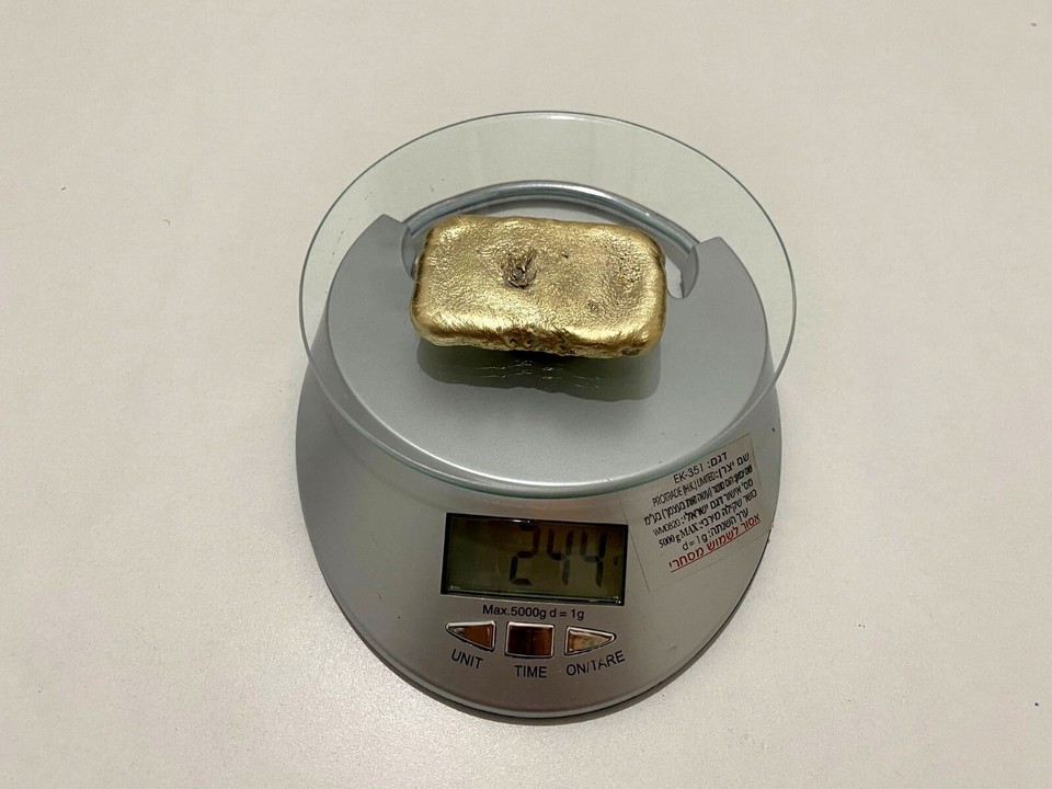 244 Grams Scrap Gold Bar For Gold Recovery Melted Different Computer ...