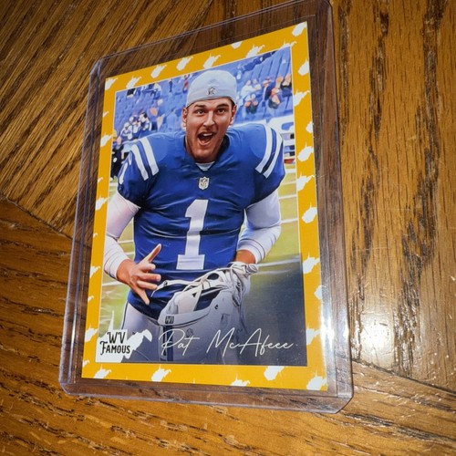 Pat McAfee WV Famous Football Legend Colts NFL Card | eBay