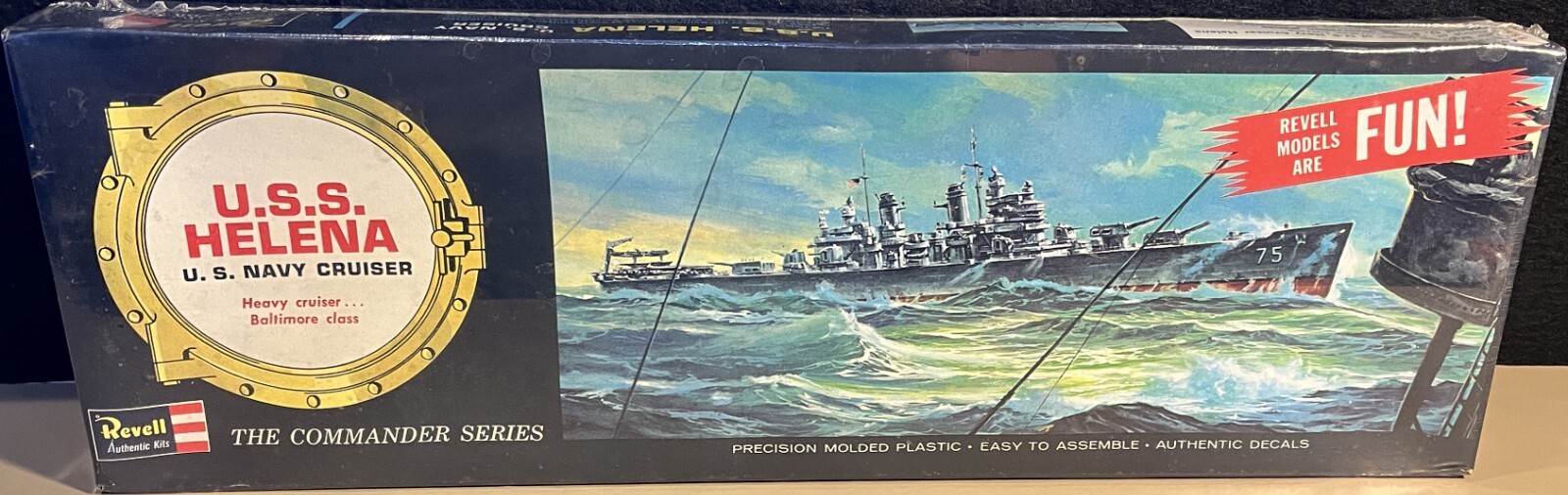 Revell 1998 Commander Series U.S.S. Helena US Navy Cruiser Model Kit ...
