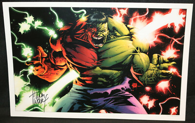 Hulk Angry Horizontal Print (EX) Signed by Adam Kubert | eBay