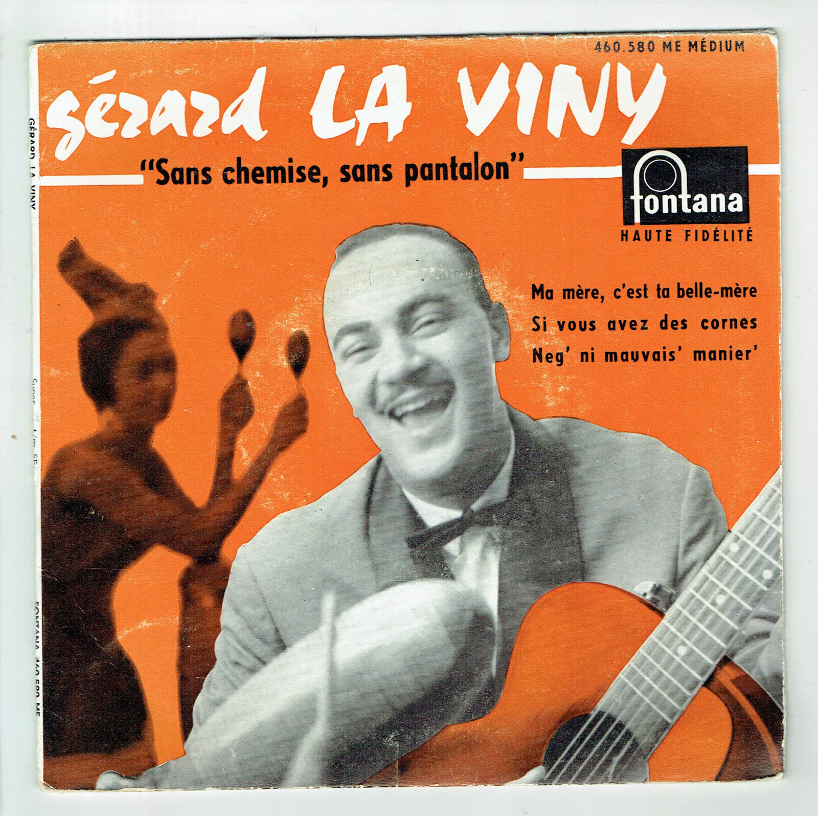 Gérard LA VINY Vinyle 45T EP DANSER SANS CHEMISE SANS PANTALON ...