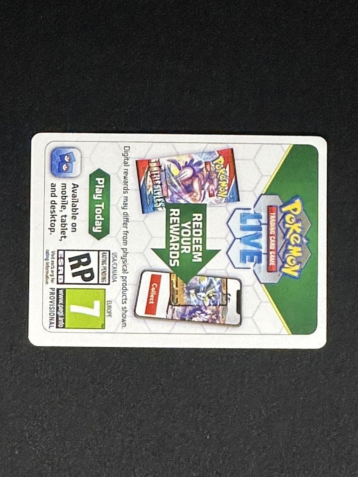 OC Error Pokémon TCG Misprint Code Card Fusion Strike Miscut NM/M Off ...