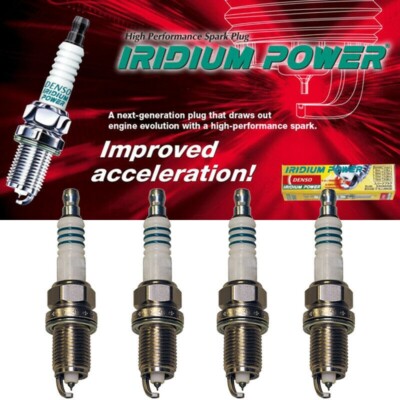 Genuine DENSO IRIDIUM POWER Spark Plugs 5358 IK20L Set of 4 | eBay
