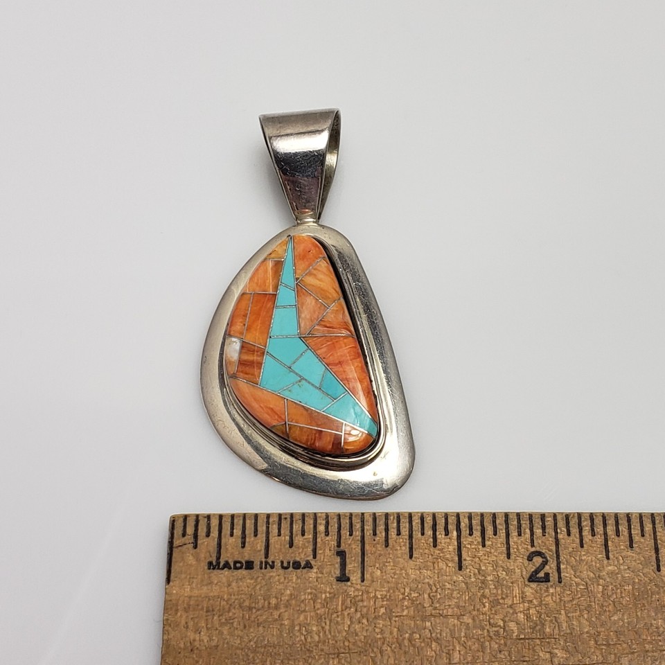 DTR Jay King Brian Bruce Sterling Silver Spiny Oyster & Turquoise Inlay ...