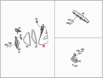 Genuine MERCEDES BBDC W211 E-CLASS W211 Tail lamp 2118202464 | eBay