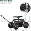 Green Outdoor Garden Swivel Seat Rolling Wheels Weeding Chair Planting ...