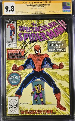* Spectacular SPIDERMAN #158 CGC 9.8 SS Conway 1st Cosmic Spidey ...