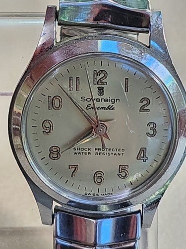 Vintage Sovereign Ensemble Swiss Made mechanical watch. Parts/Repair | eBay
