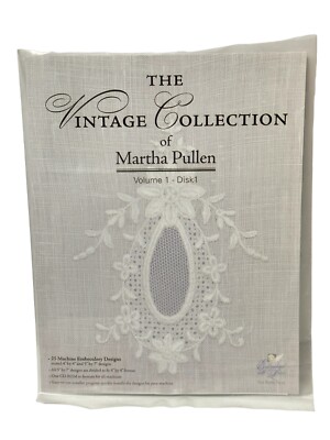 Martha Pullen Vintage Collection Vol 1 Disk 1 Embroidery Designs Set CD ...