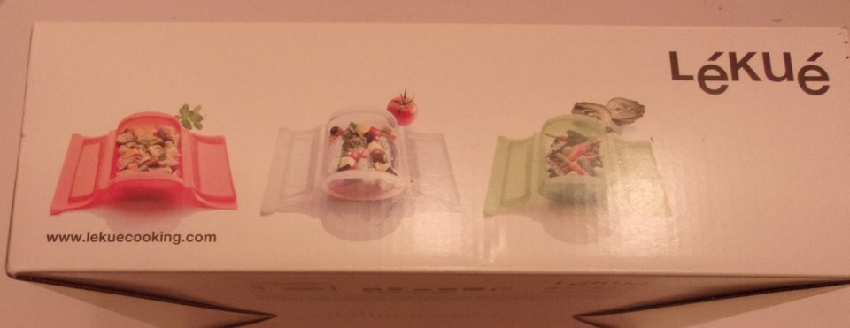 Lekue Microwave Silicone Steam Case Container w/Recipe Book Spain ...