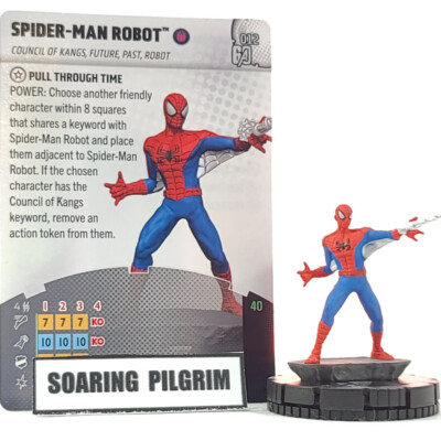 Marvel Heroclix SPIDER-MAN ROBOT 012 COMMON Avengers 60th Anniversary ...
