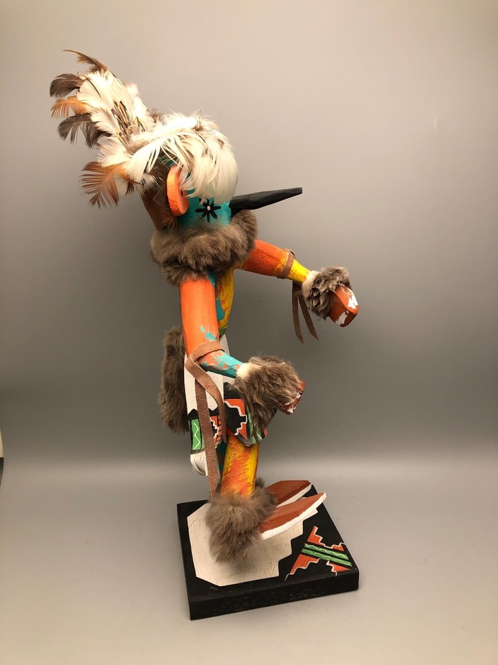 Vtg Rare 16" Hopi Kachina "Hummingbird" by Cindy Kachada Detachable ...
