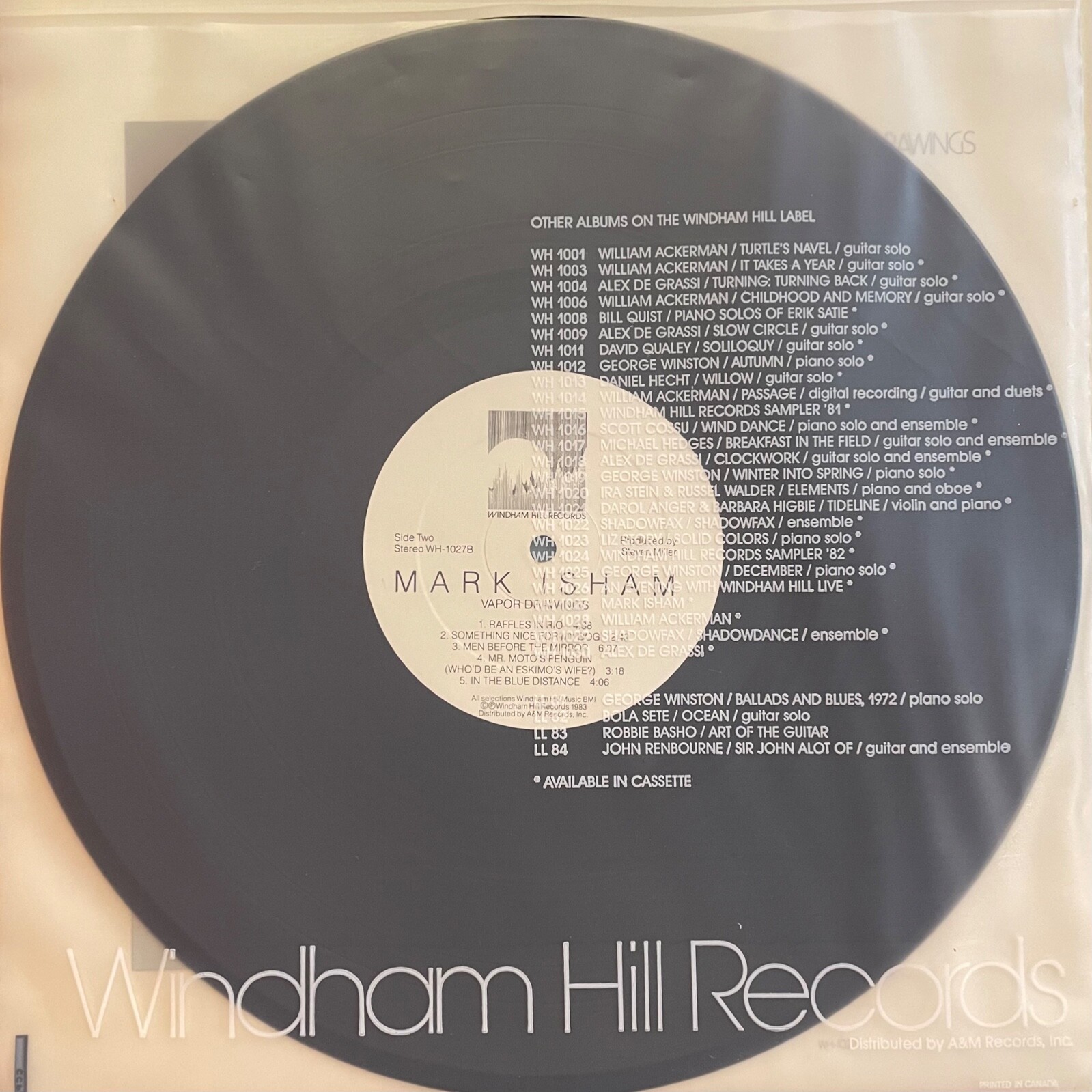 Mark Isham 'Vapor Drawings' LP - Windham Hill WH-1027 - Excellent | eBay