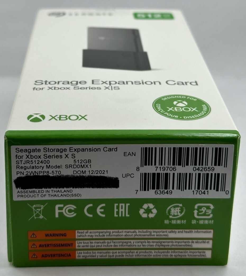 Seagate STJR512400 Xbox Series X & S Storage Expansion Card - 512GB ...