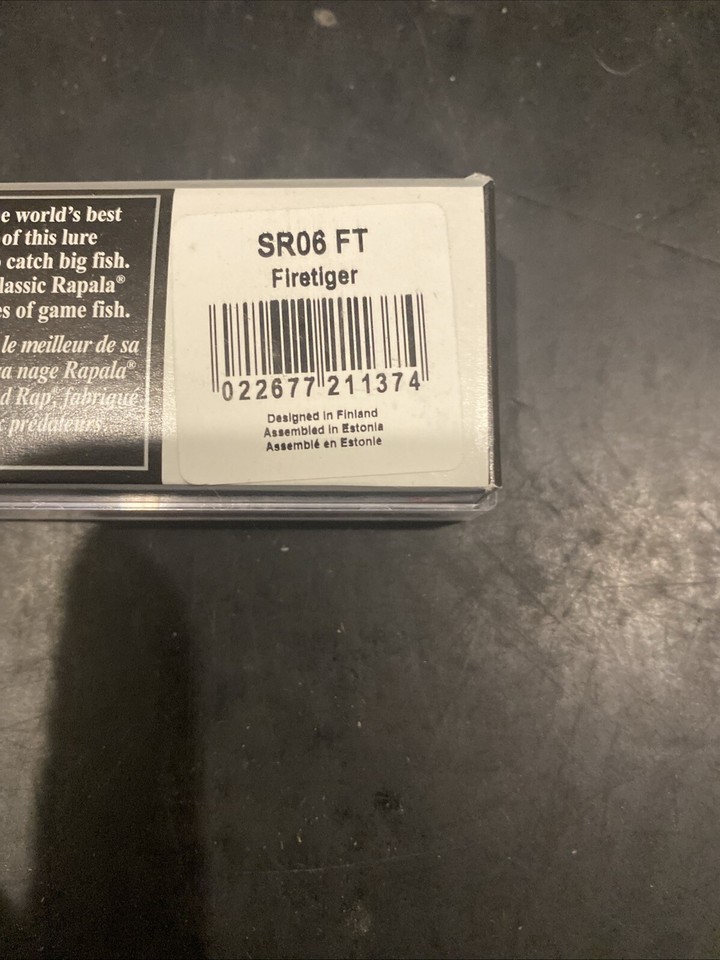 Rapala Shad Rap SR06 2 1/2” 5-10ft 1/4oz Fire Tiger | eBay