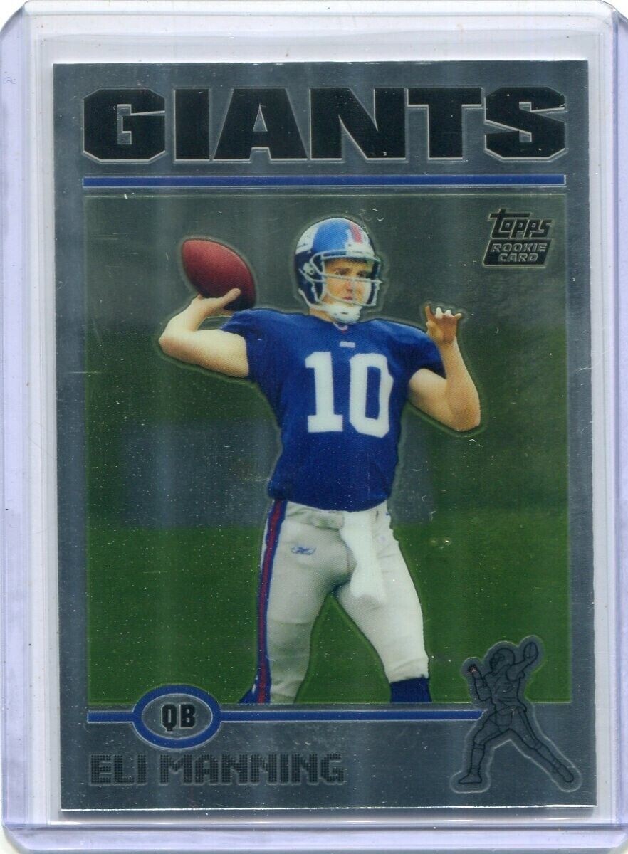 2010 ELI MANNING TOPPS CHROME FOOTBALL ROOKIE REPRINT CARD $$ | eBay