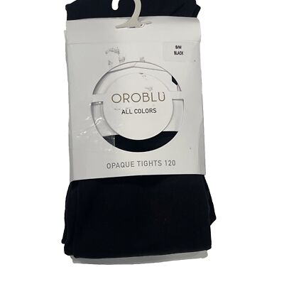 OROBLU Opaque Tights 120 Denier Size S / M Black | eBay