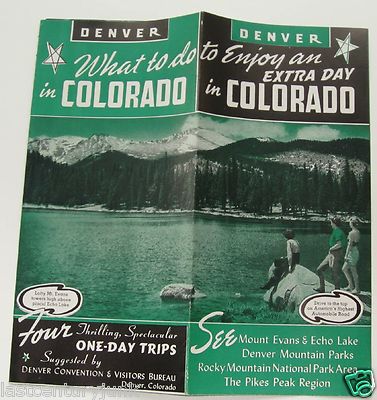 Travel Brochure For Denver Colorado, 1940's | eBay