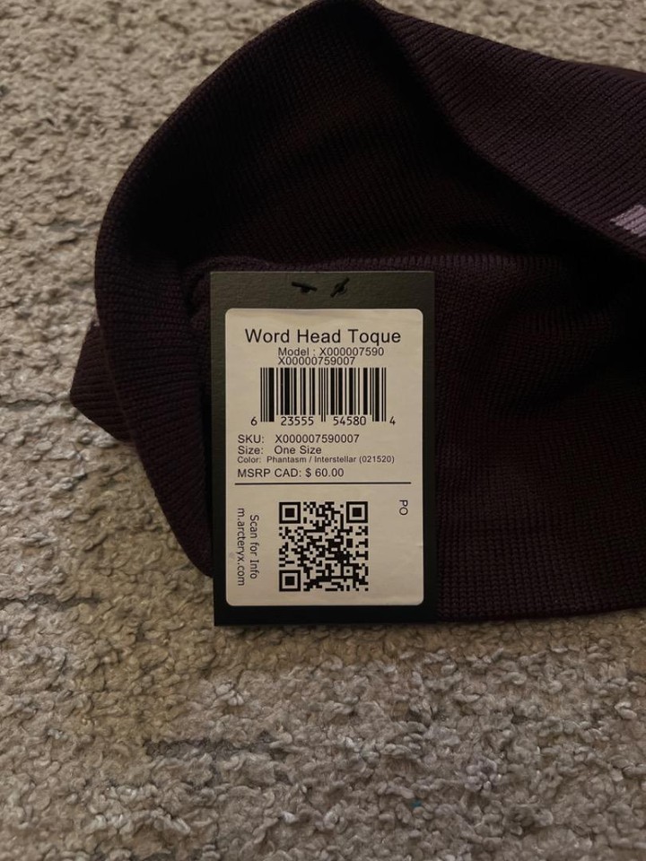 Arcteryx Beanie Word Head Talk | eBay