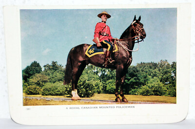 Postkarte 1953 - ROYAL CANADIAN MOUNTED POLICEMAN auf Pferd | eBay