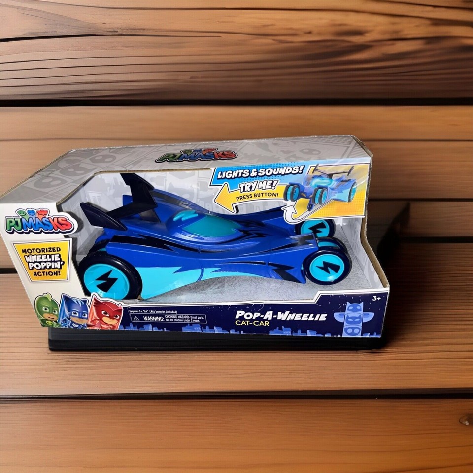 PJ Masks Vehicle with Lights and Sounds PJ Masks Pop-A-Wheelie Cat-Car ...