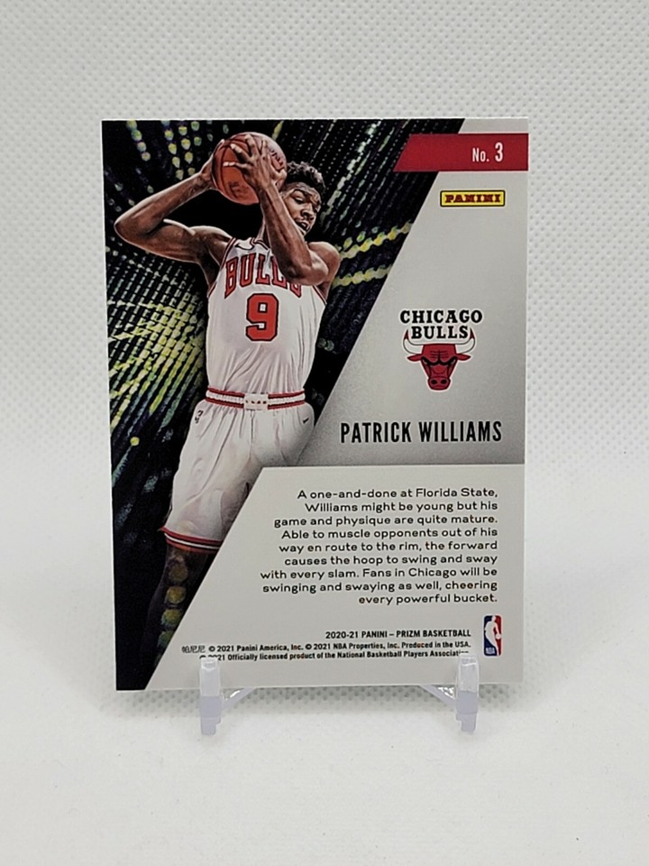 🏀PATRICK WILLIAMS ROOKIE Card RC 2020 PRIZM Chicago Bulls Basketball ...