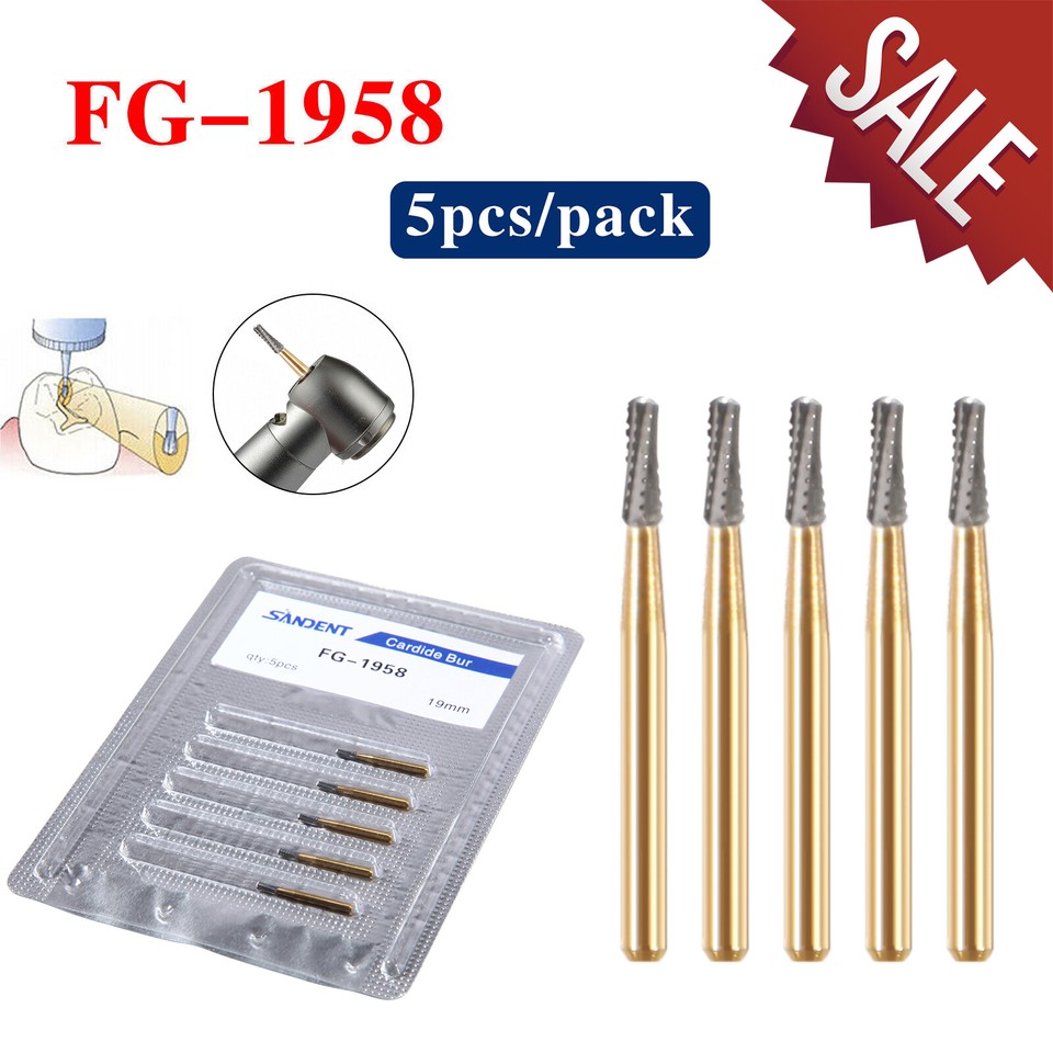 Dental Trimming&Finishing Gold Burs Carbide Burr 7901/7902/7404/7406 ...