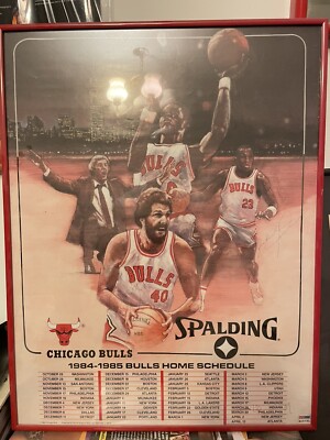 Michael Jordan Rookie Year Auto 1984 1985 Autographed Poster PSA DNA ...