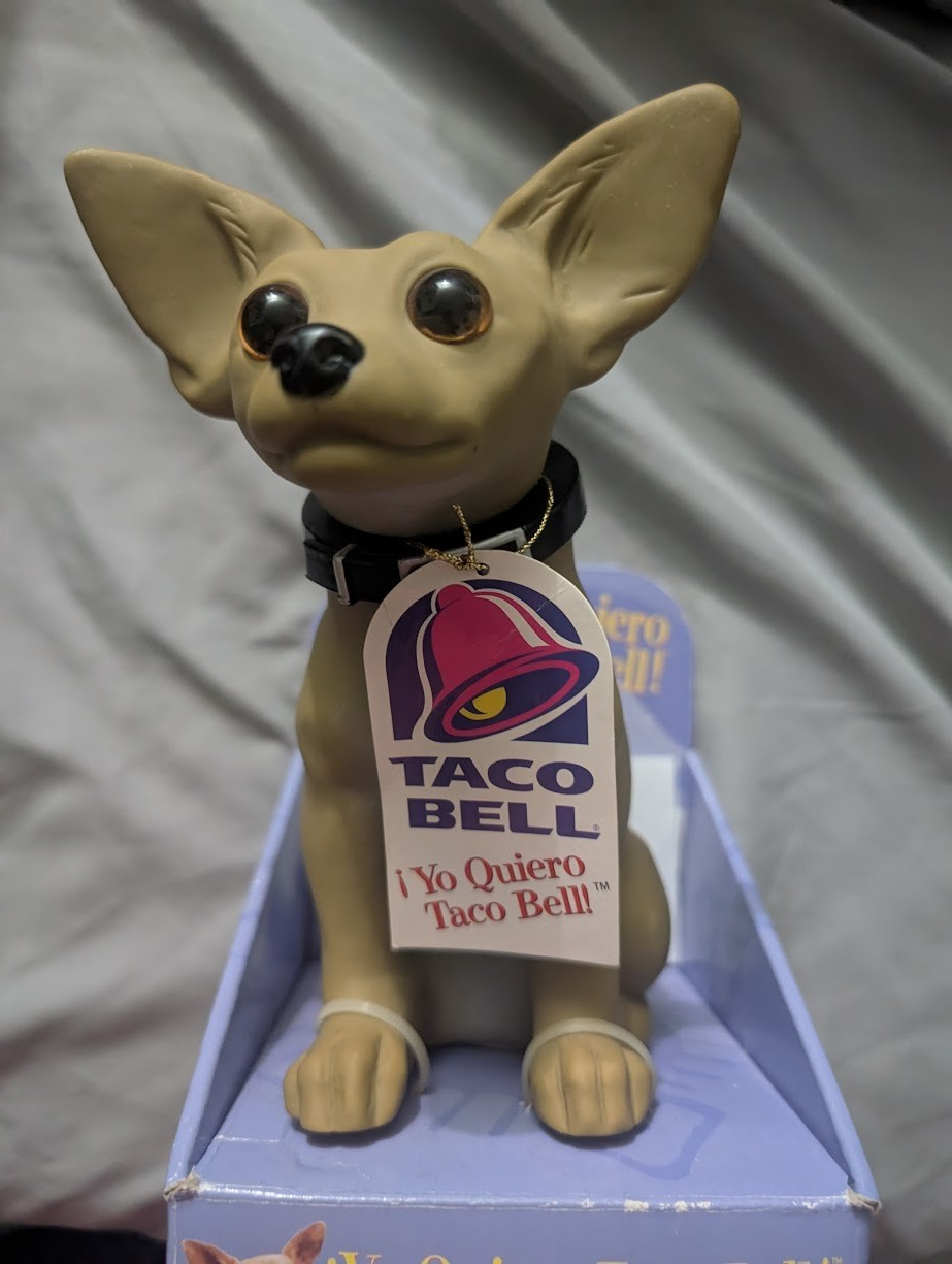 1998 Taco Bell Chihuahua Dog Bobble Head Nodder Yo Quiero Taco Bell | eBay