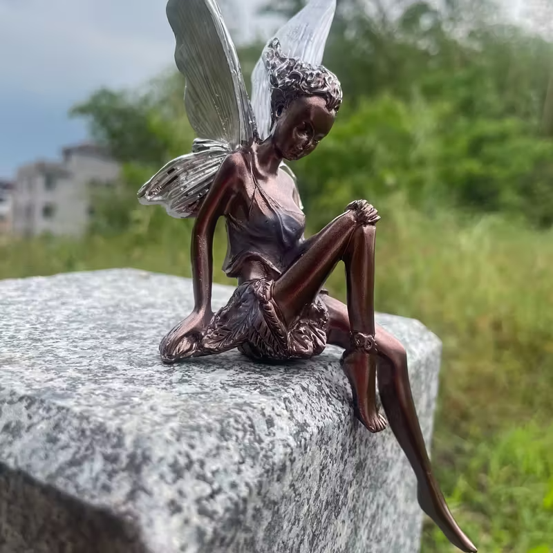 Mystical Black Elf Resin Figurine Fantasy Home & Garden Decor with ...