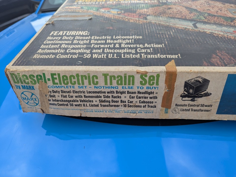 Marx O-Gauge Diesel-Electric Train Set 1950's Vintage - Untested | eBay