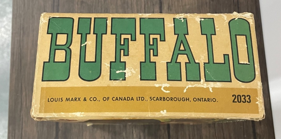 Marx Johnny West - Buffalo figure with box (Canadian) | eBay
