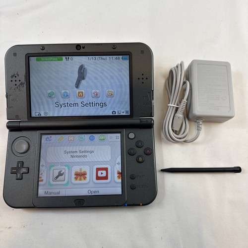 New Nintendo 3DS XL Gray Black Console W Charger US Version | eBay