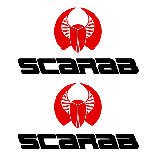Set of 2 Vinyl Decals for Scarab, Boat Hull Stickers. Free Shipping | eBay