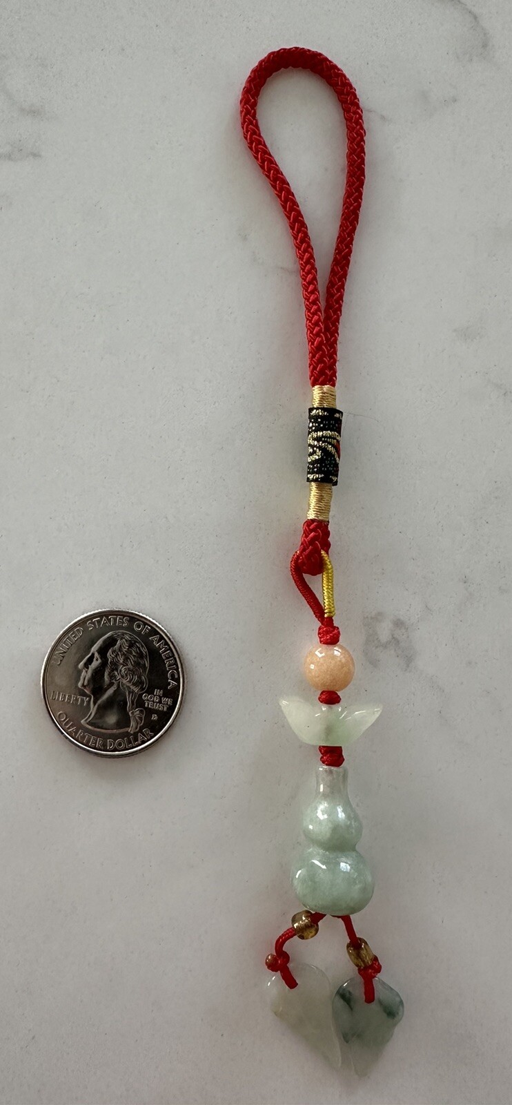 Chinese Jadeite Feng Shui Hanging Charm - "Wu Lou" (Gourd) | eBay